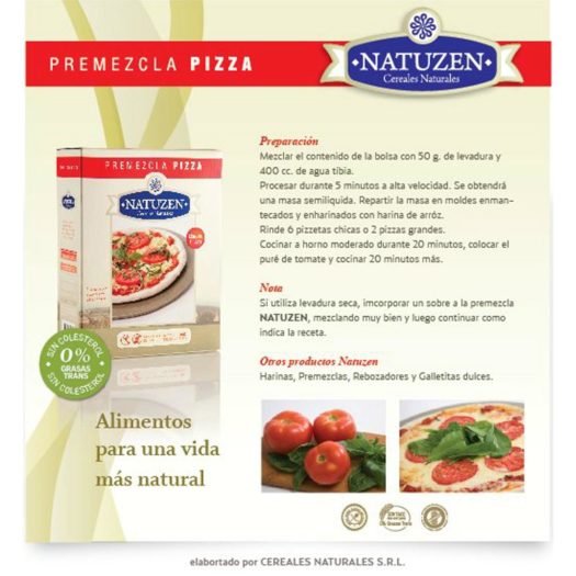 Campos Verdes - PREMEZCLA PIZZA 450GR NATUZEN