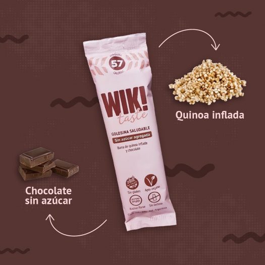 Campos Verdes - BARRA DE QUINOA INFLADA Y CHOCOLATE - WIK TASTE
