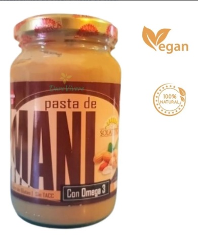 Campos Verdes - PASTA DE MANI SIN TACC 360GR - SOL AZTECA